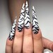 Hand Painted Nails Handmade Nails Designer Nails Art Press - Etsy