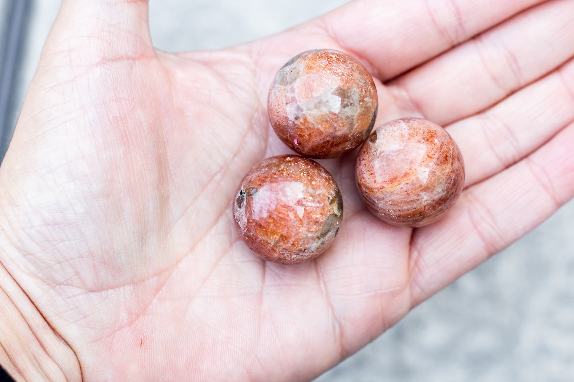 High Quality Sunstone Spheres With Flash High Quality - Etsy