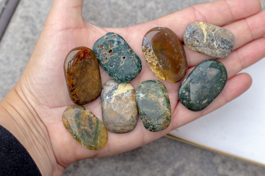 Bahia Jasper Mini Palm Stones Mini Palmstones Brazilian - Etsy