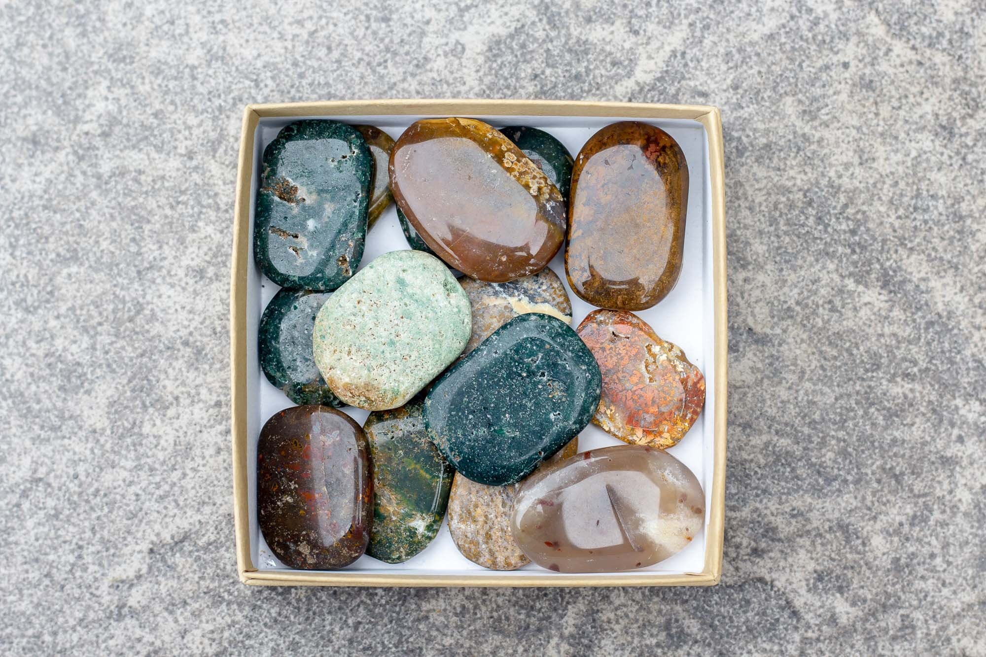 Bahia Jasper Mini Palm Stones Mini Palmstones Brazilian - Etsy