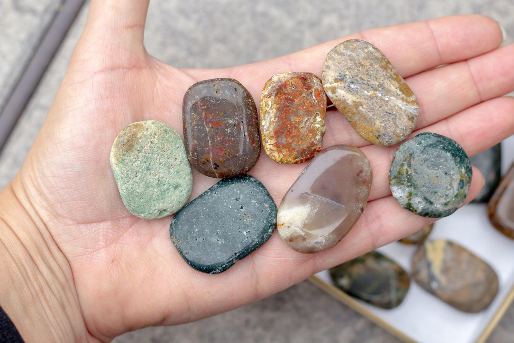 Bahia Jasper Mini Palm Stones Mini Palmstones Brazilian - Etsy