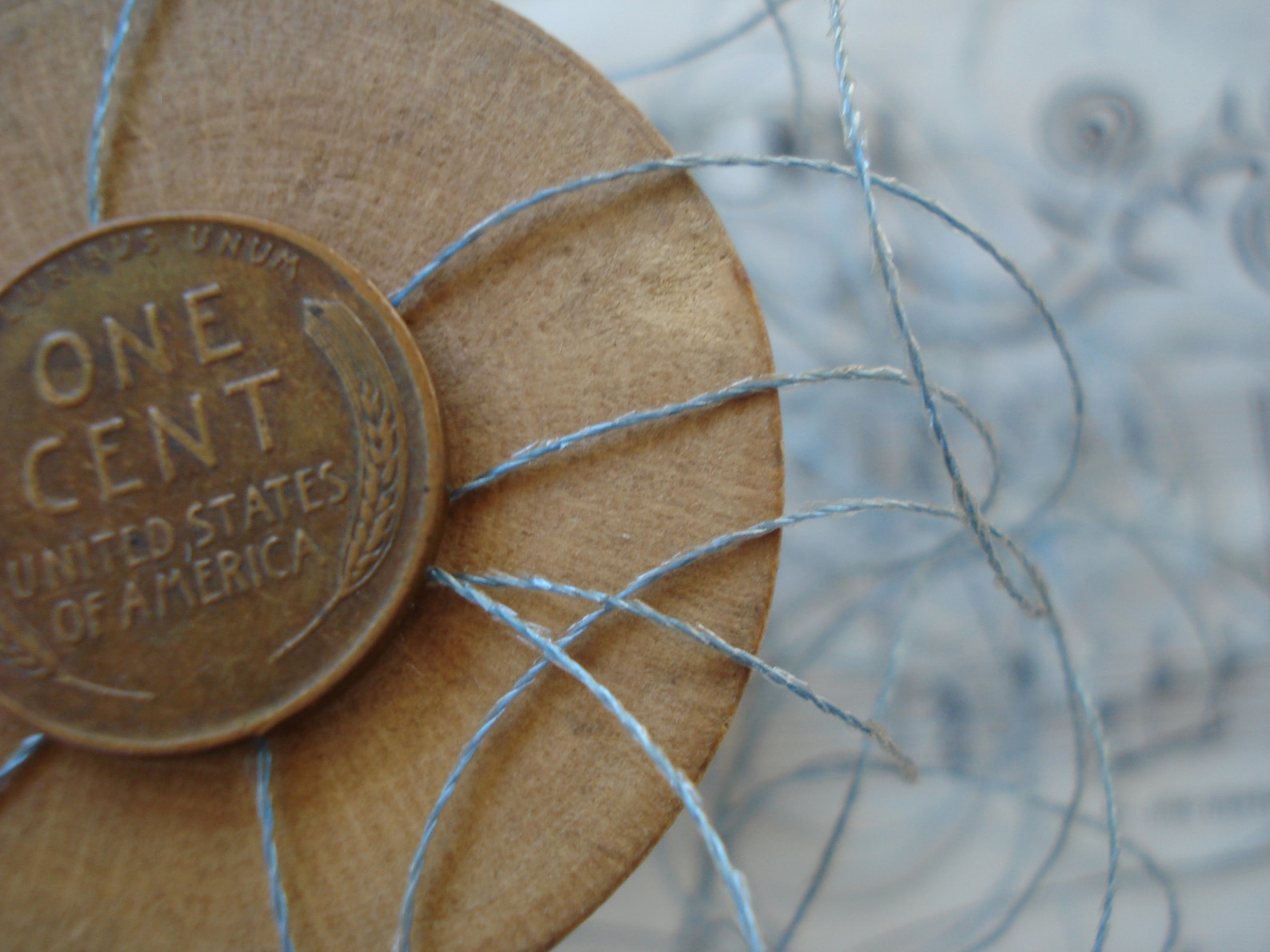 20y Antique French Silver Metallic Blue Core Twist Metal Embroidery ...
