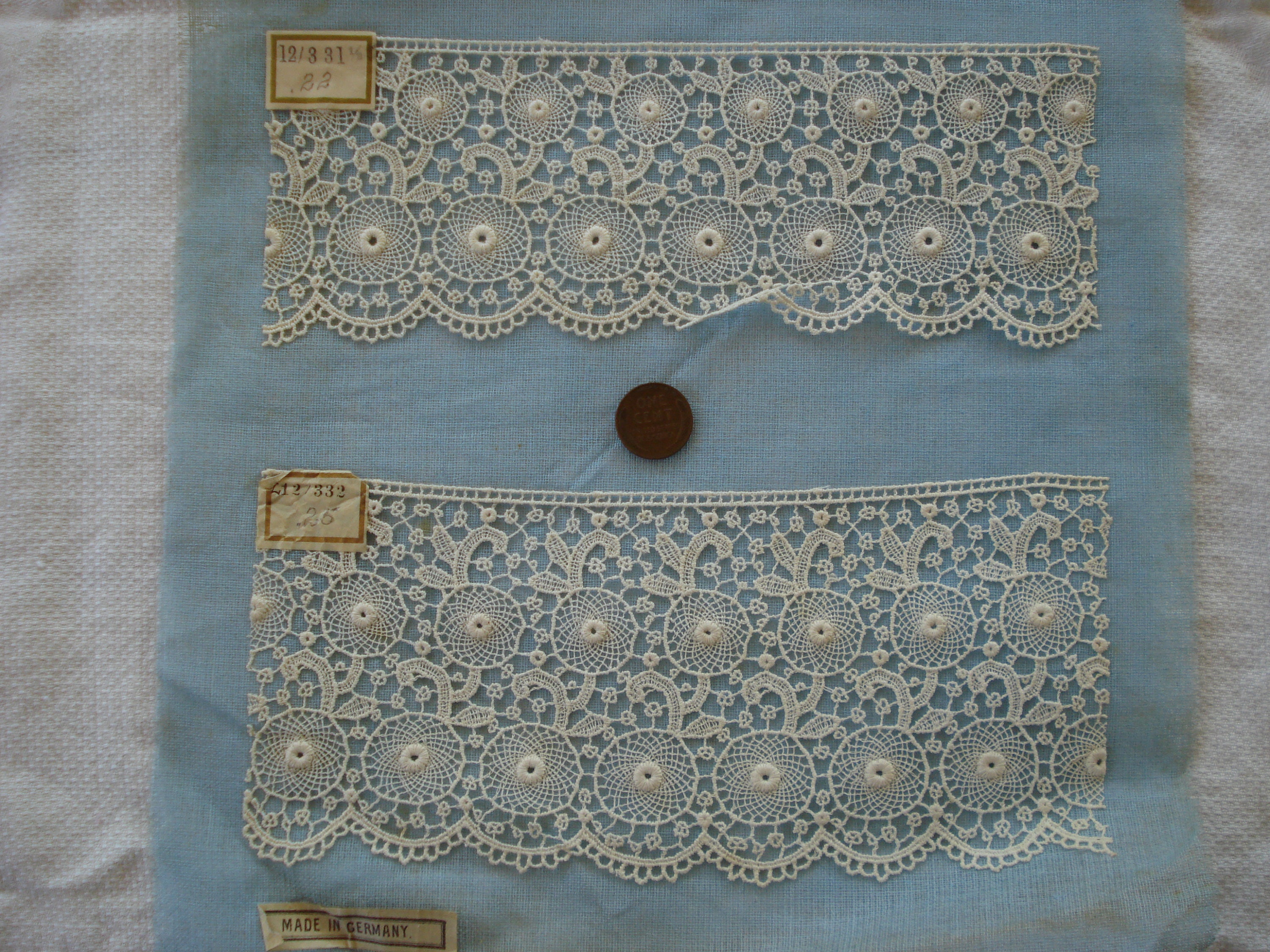 Rare Antique Germany 1920s Salesman Sample Floral Art Deco Circles ...