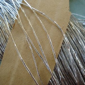 Skein Vintage 1-ply Shiny Silver Metallic Twist Embroidery Thread ...