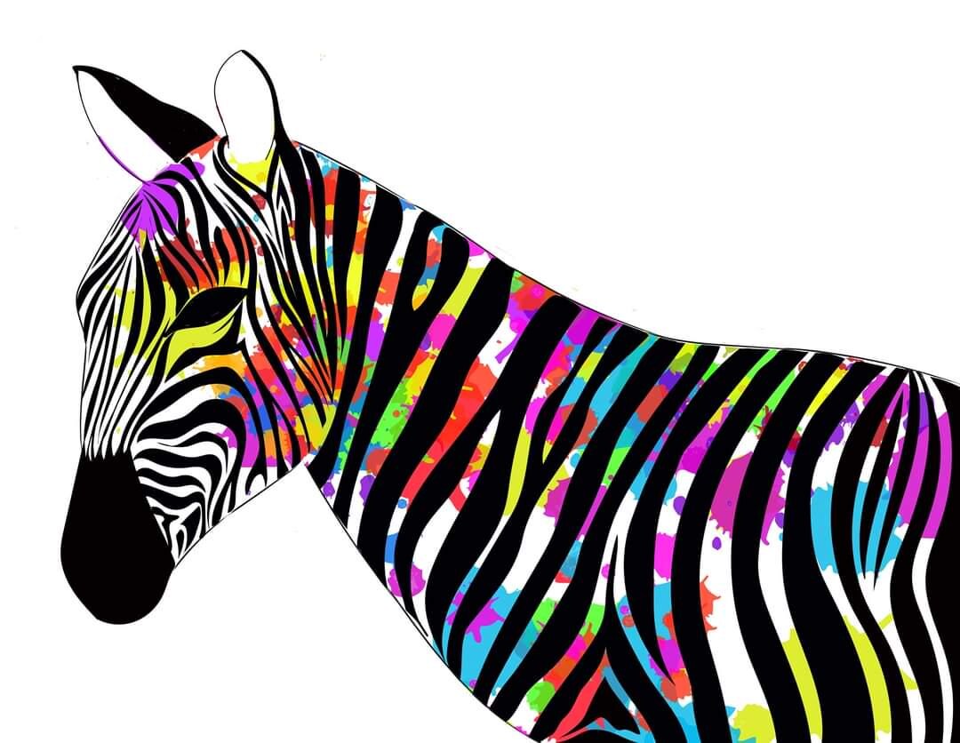 Digital Download of Original Zebra Line Art - Etsy