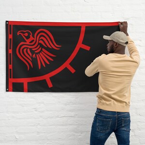 Large Viking Flag Flying Flag Banner 100% Polyester With 2 Iron ...