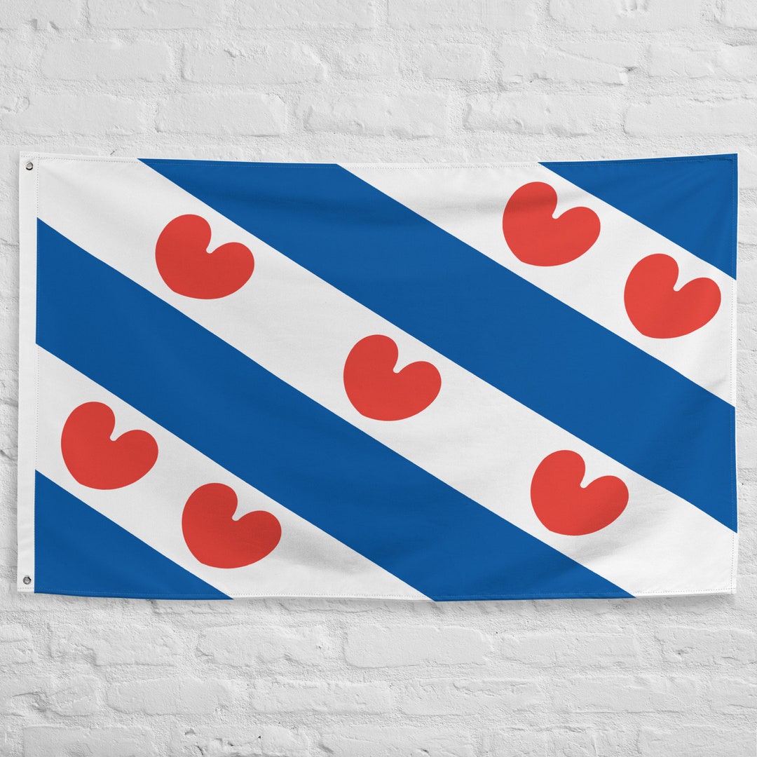 Large Flag of Friesland Indoor or Outdoor Flag Flying Flag Banner 100% ...