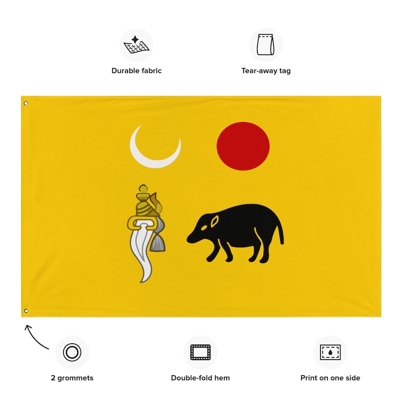Vijayanagar Empire Flag Historical Indian Banner - Etsy