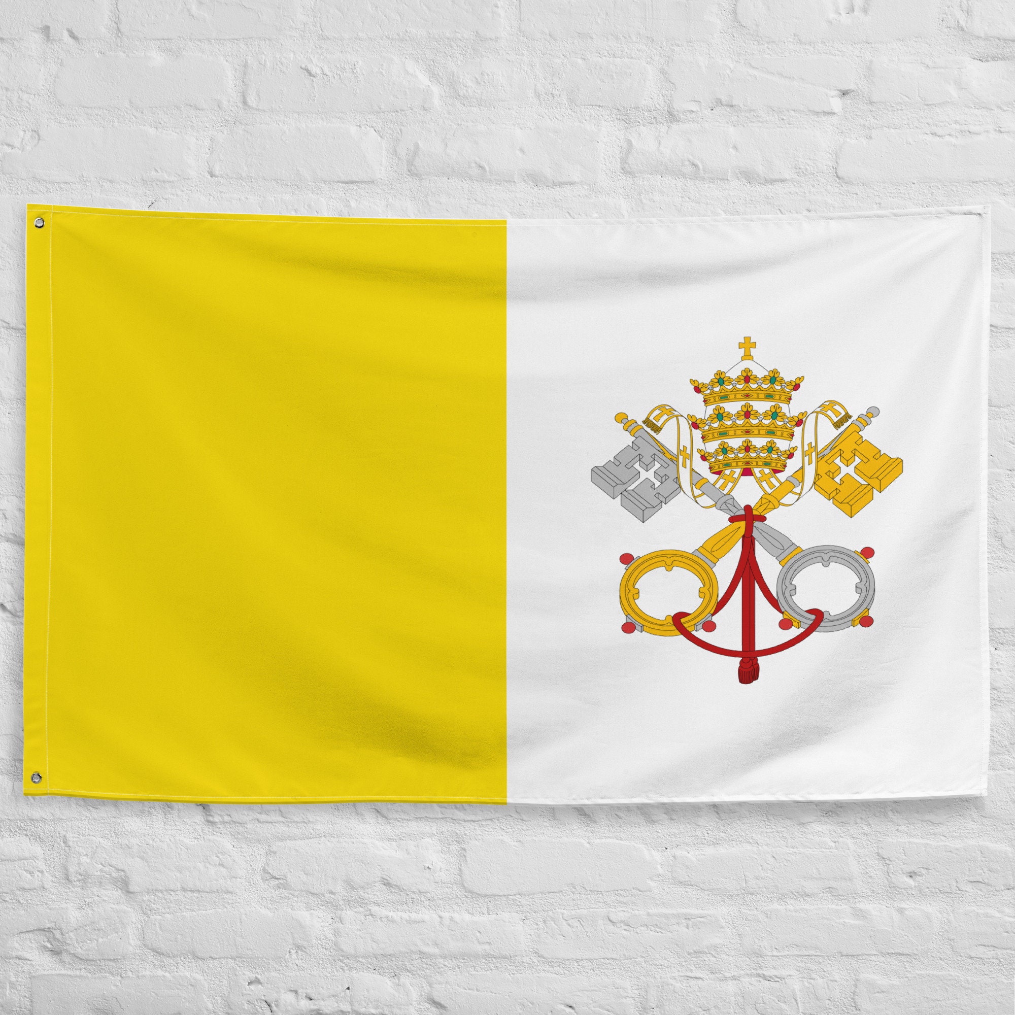 Large Flag of the Papal States 1825-1870 Indoor or Outdoor - Etsy