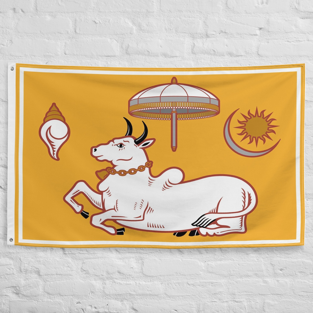 Jaffna Kingdom Flag 100% Polyester With 2 Iron Grommets Kingdom of ...