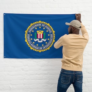 FBI Flag, Federal Bureau of Investigation, Law Enforcement Banner, FBI ...