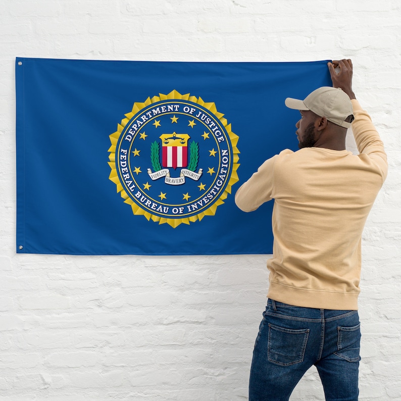 FBI Seal Flag: Law Enforcement Polyester Banner - Etsy