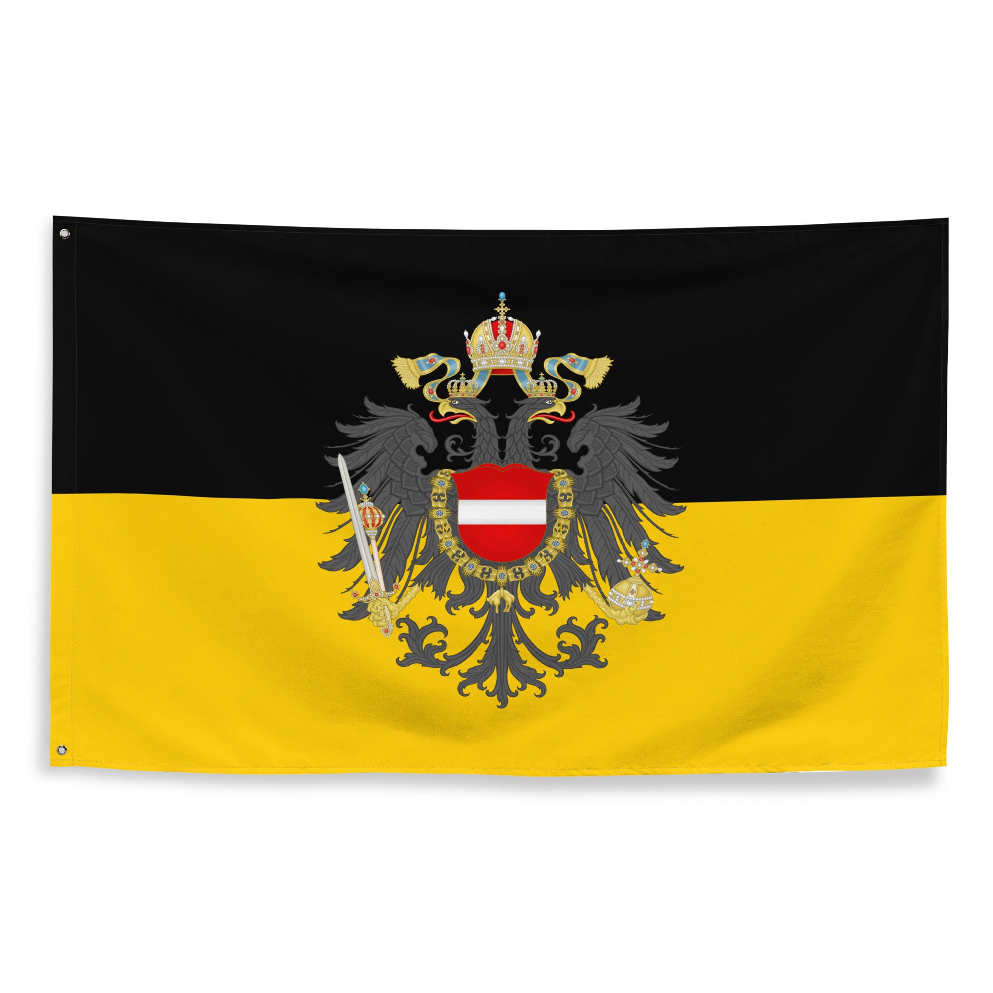 Large Austria Flag: Historic Banner With Iron Grommets - Etsy