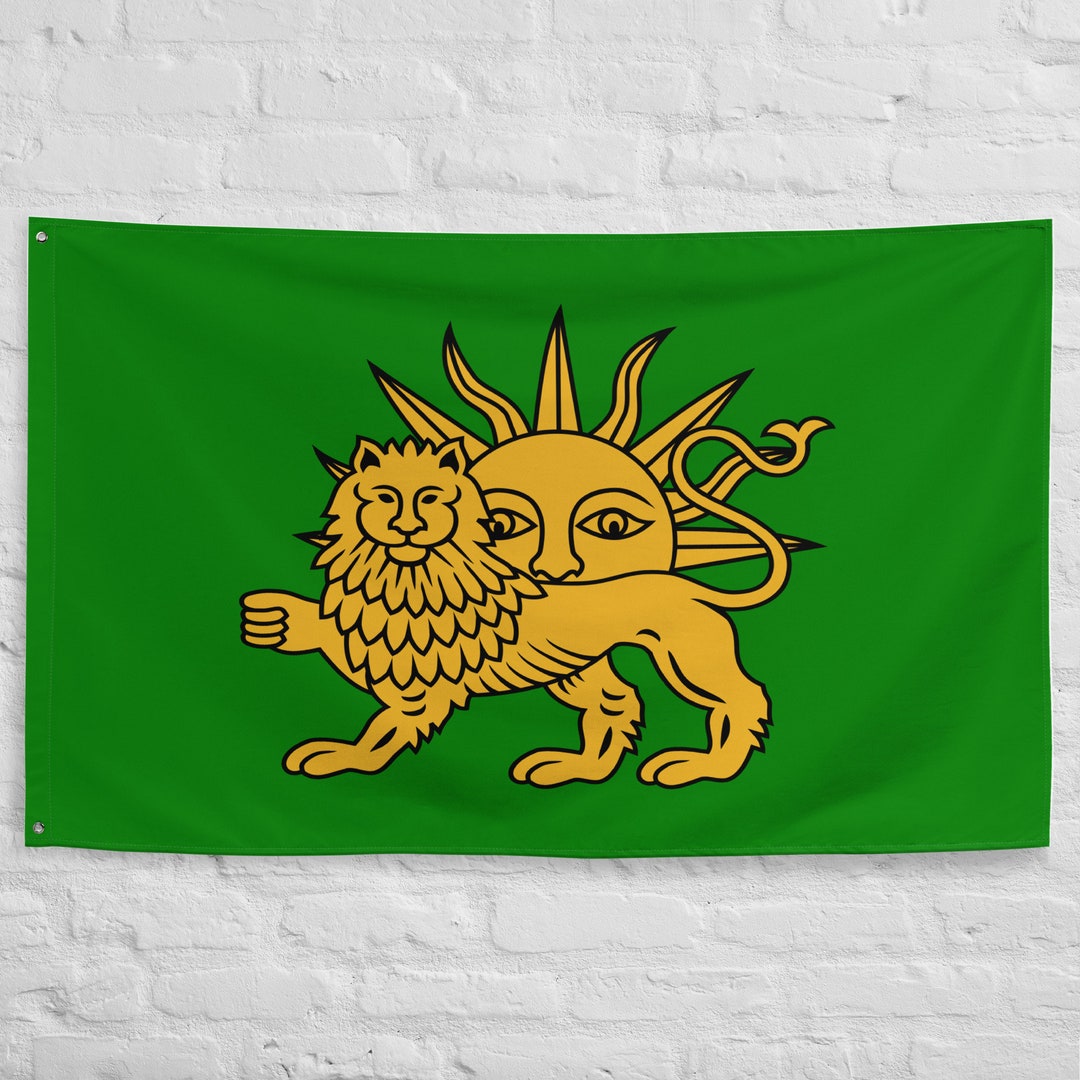 Large Safavid Empire Flag Banner Made of Polyester Perfect for Home ...