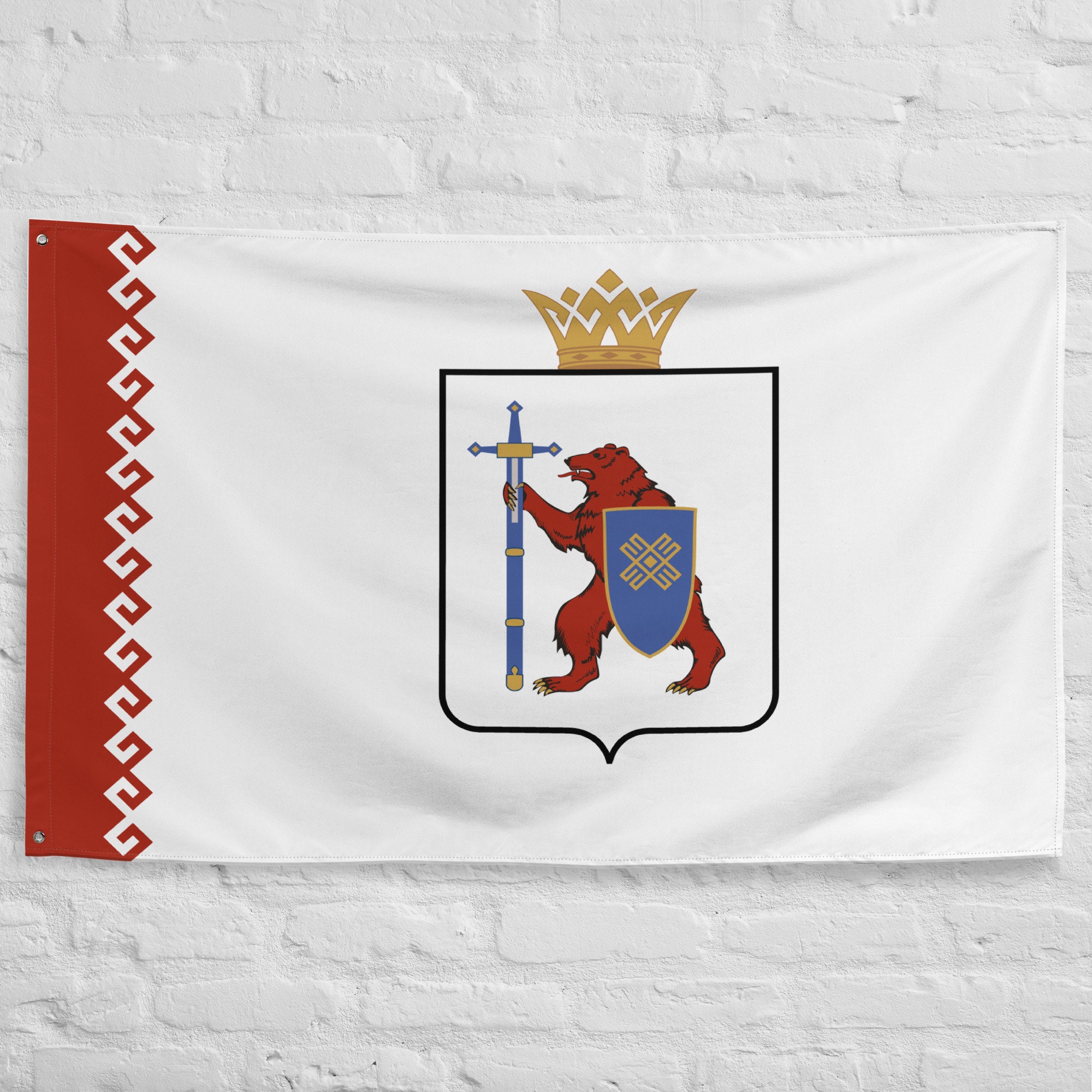 Large Flag the Mari El Republic Flags Banner 100% Polyester - Etsy