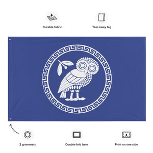 Athens Ancient Athenians Banner Flag 100% Polyester With 2 Iron ...