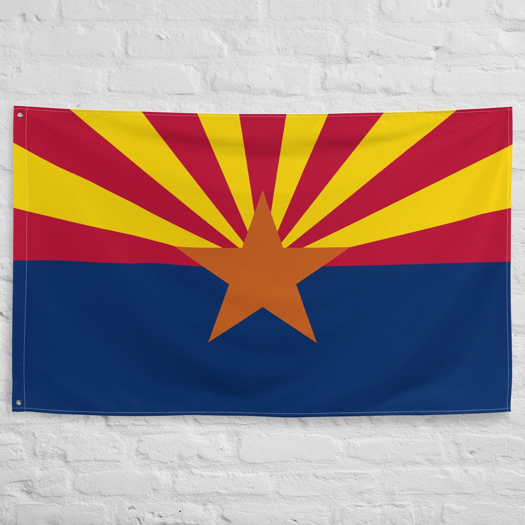 Arizona State Yard Flag Usa-made to Official State 1917 - Etsy