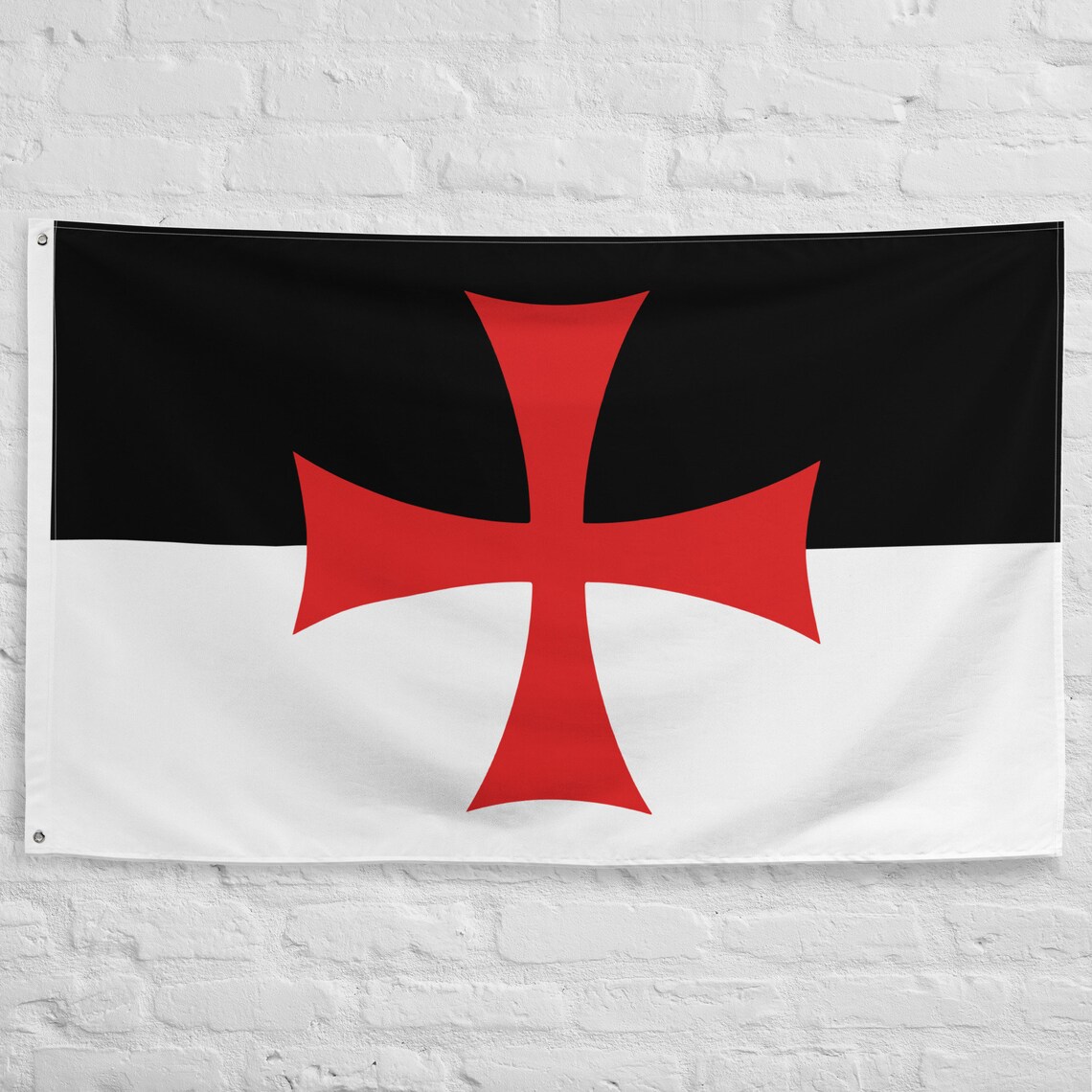 Knights Templar Battle Flag: Catholic Roman Church Decor - Etsy