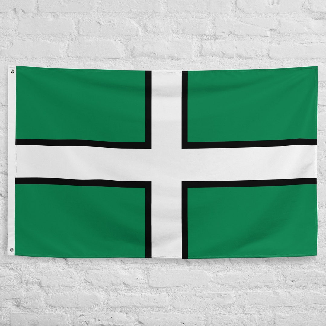 Devon County Flag: English Green & White Polyester Flag - Etsy