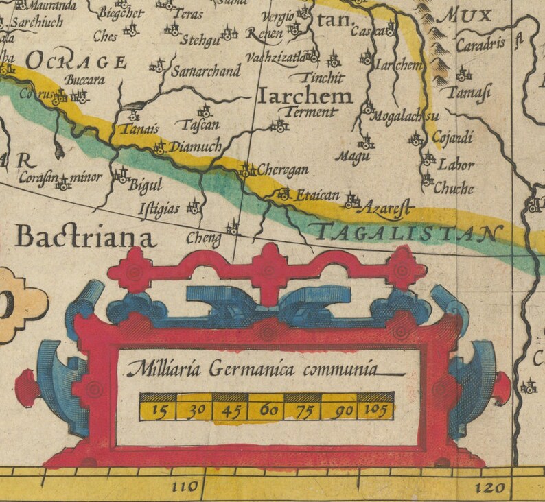 Old Map of Tartaria, 1606, Huge Map, Antique Decor, Fine Reproduction ...