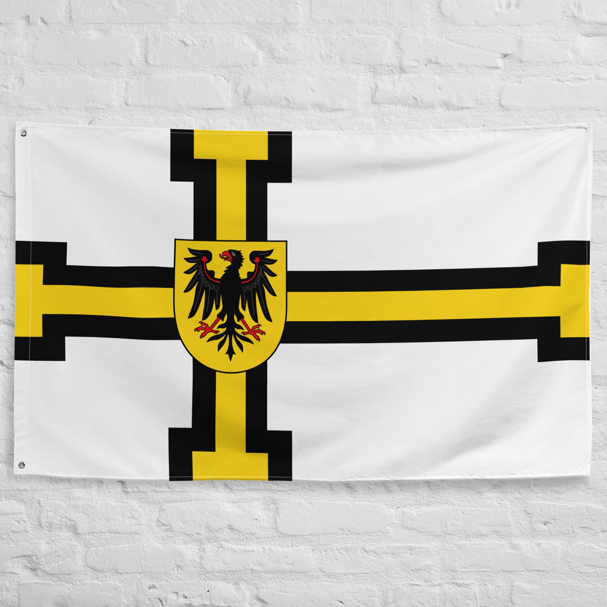 State of the Teutonic Order Banner Flag 100% Polyester With 2 Iron ...