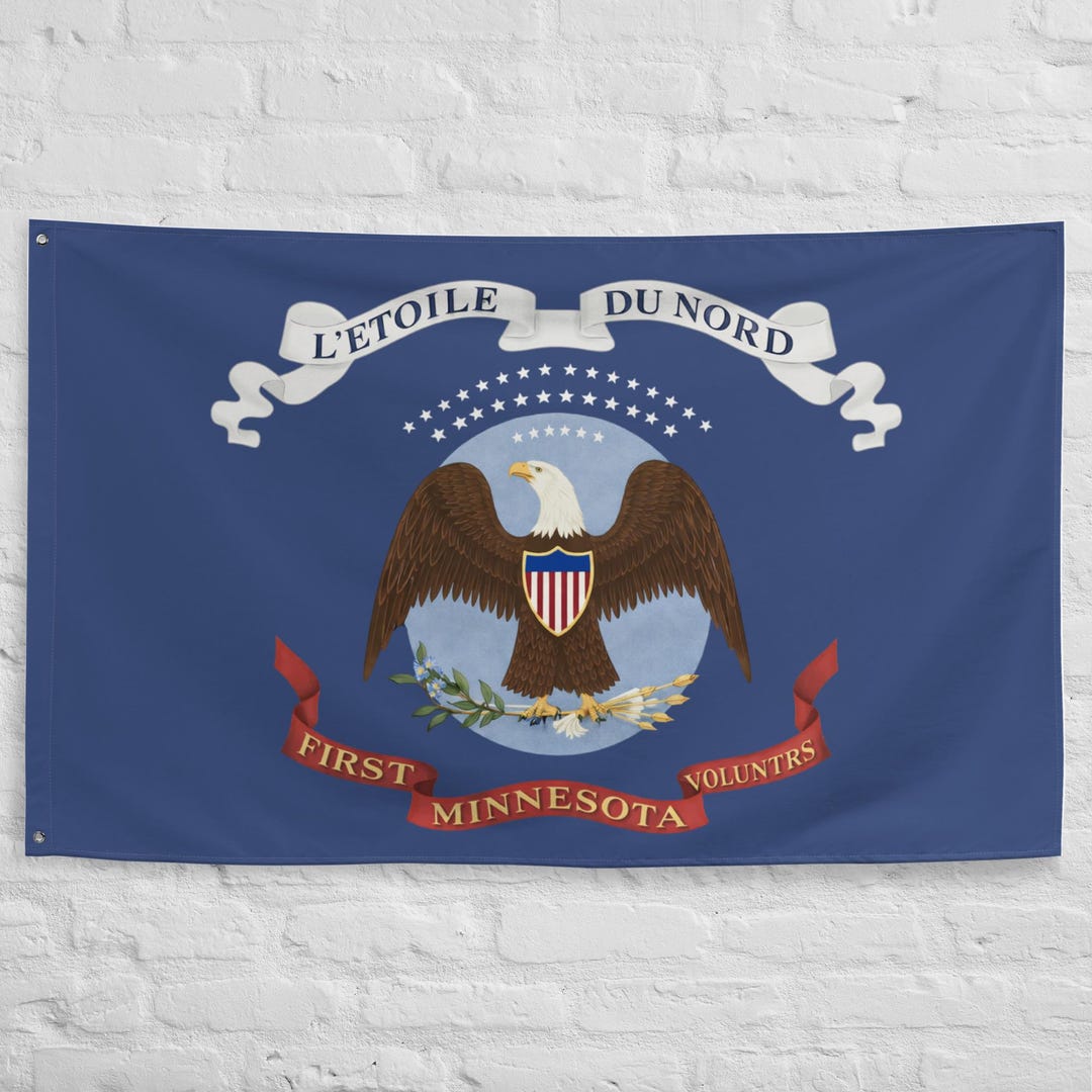 1st Minnesota Infantry Banner - Indoor/outdoor Polyester Flag - Etsy