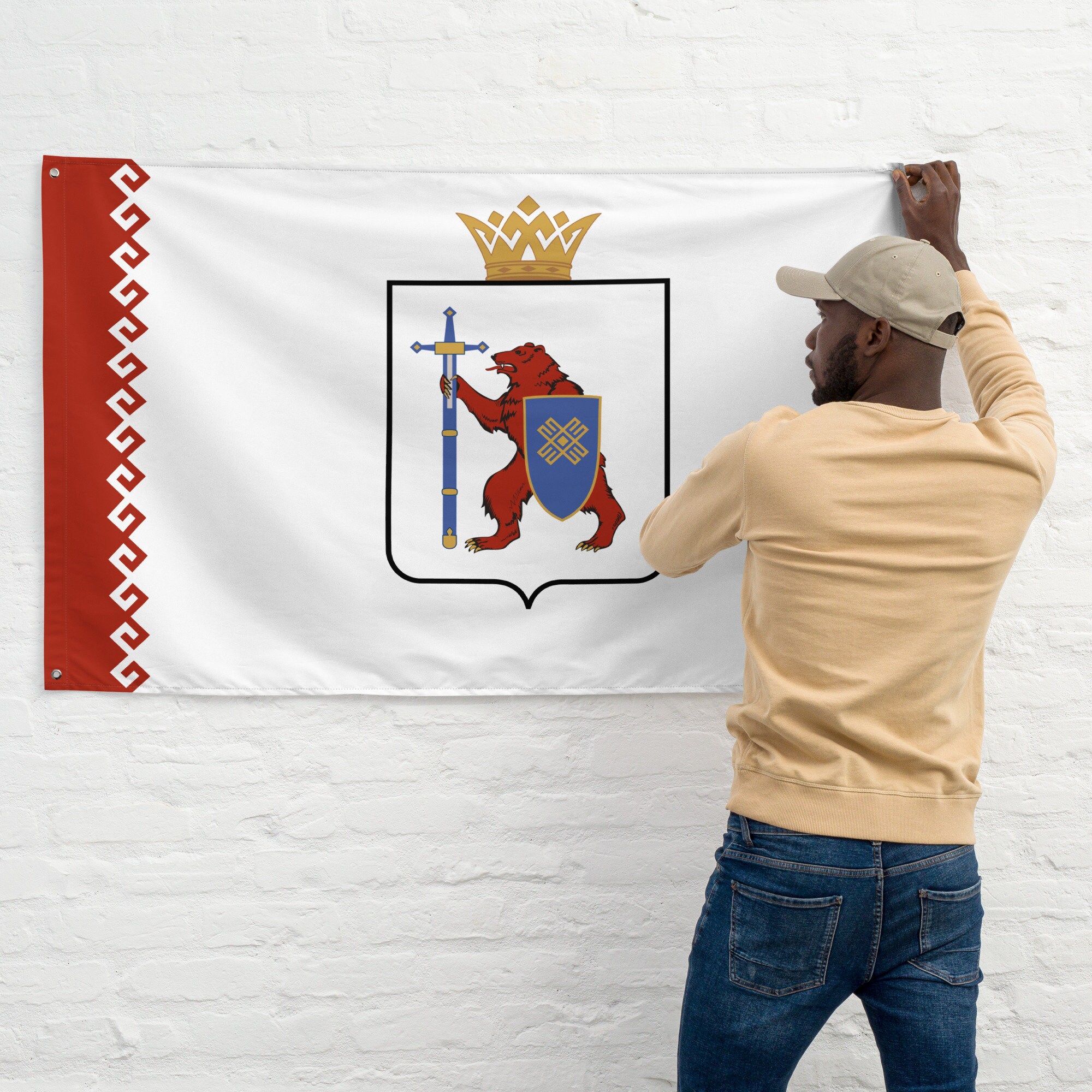 Large Flag the Mari El Republic Flags Banner 100% Polyester - Etsy