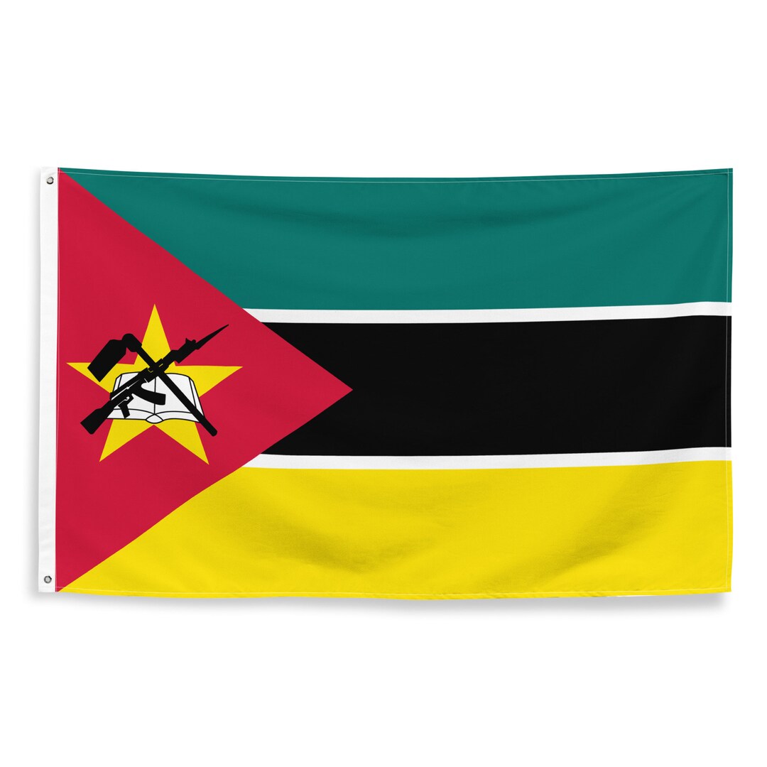 Mozambican National Flags Polyester With Iron Grommets 100% Mozambique ...