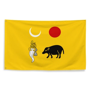 Vijayanagar Empire Flag, Historical Indian Banner, Vijayanagara Dynasty ...
