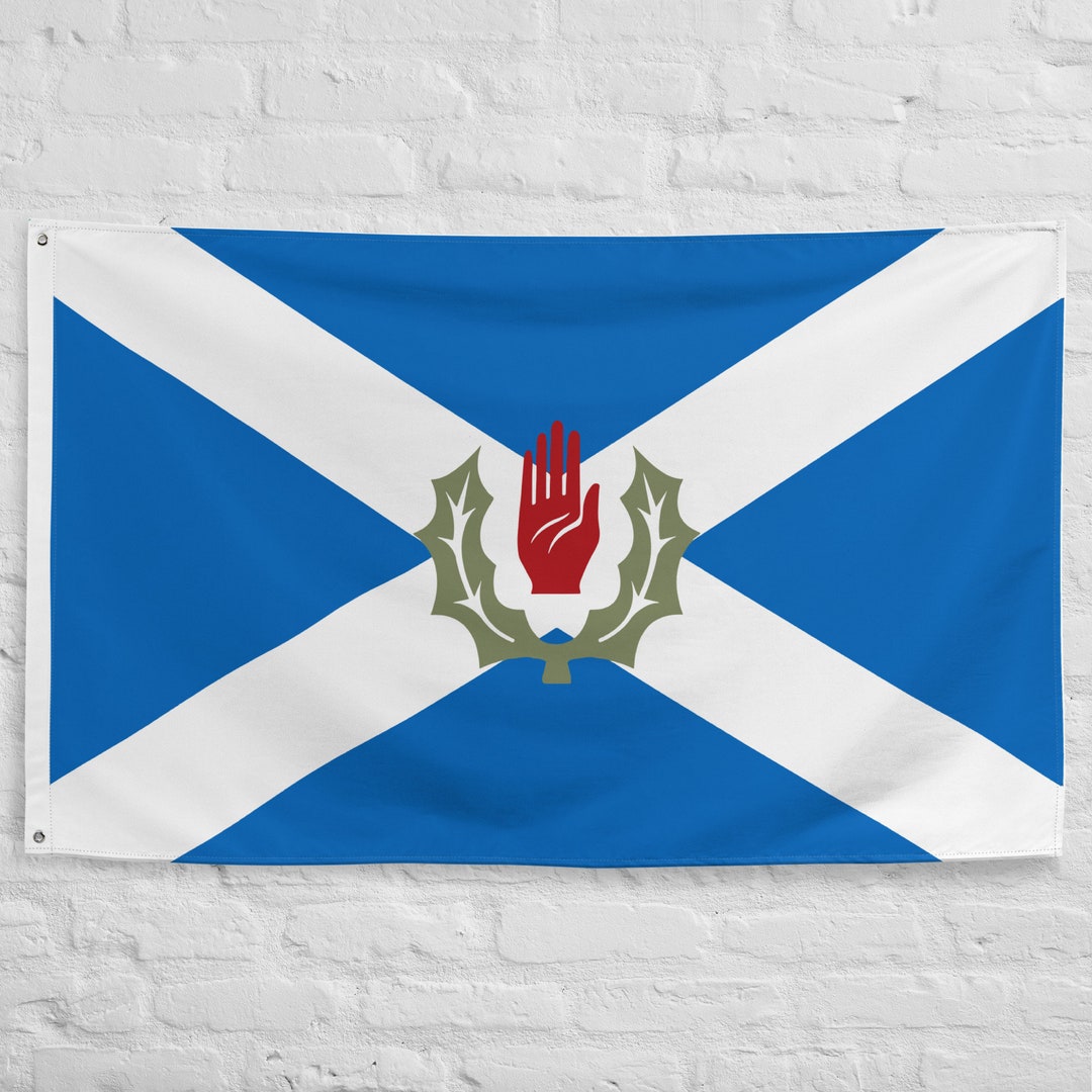 Ulster Scots Flag: Polyester Banner With Iron Grommets - Etsy