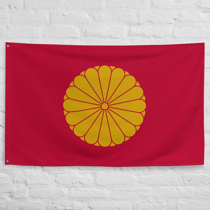Japanese Emperor Flag, Imperial Japan Banner, Emperor's Standard ...