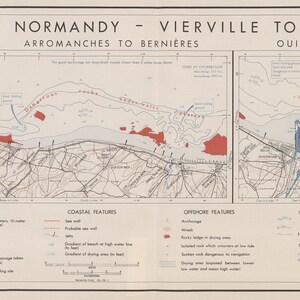 Normandy Beaches WW2 Map: D-day Strategy, History Buff Gift - Etsy