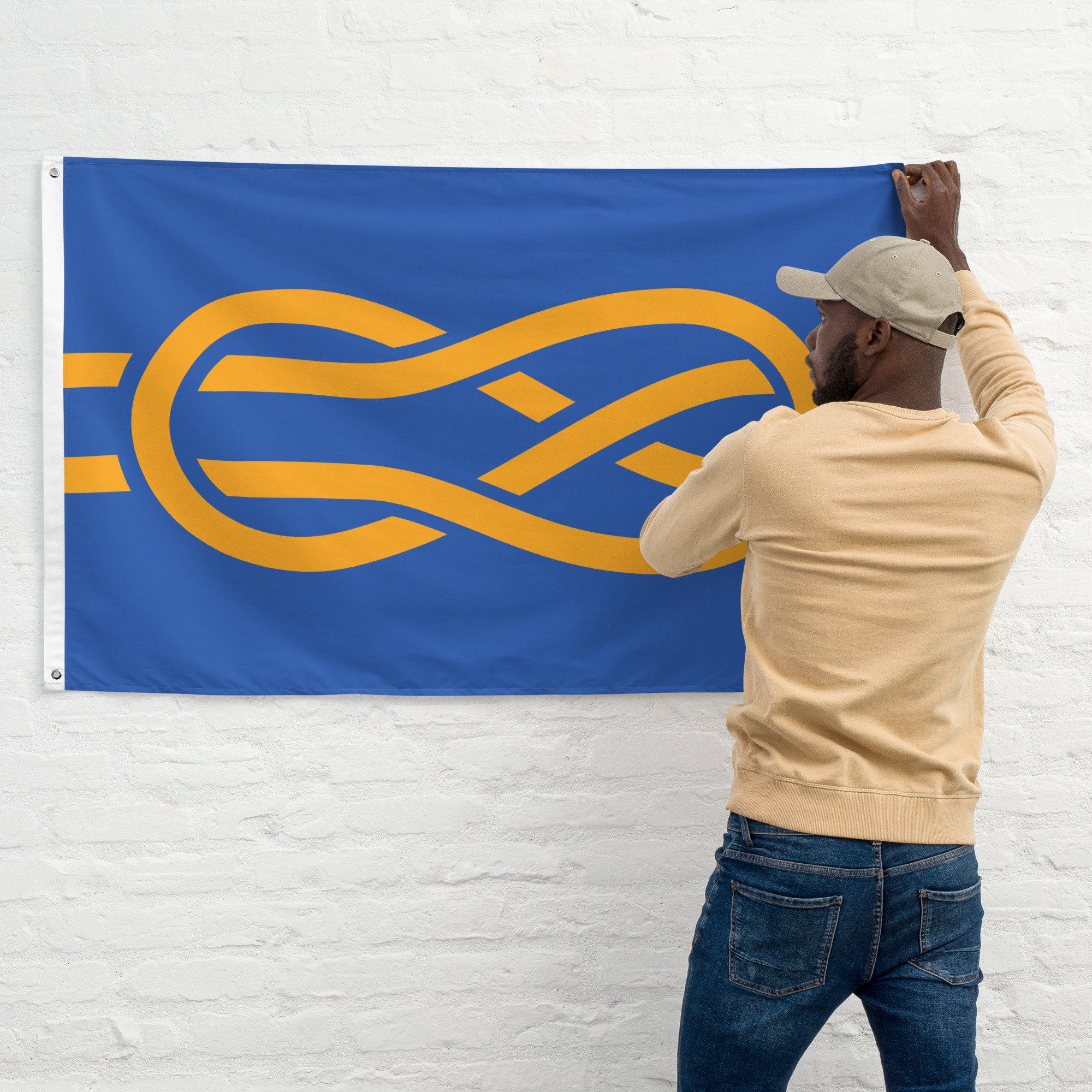 Large Flag of the International Federation of Vexillological Associations Flag Banner With 2 ...