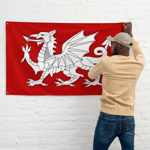 Anglo-saxon Dragon Flag: Kingdom of England Banner - Etsy