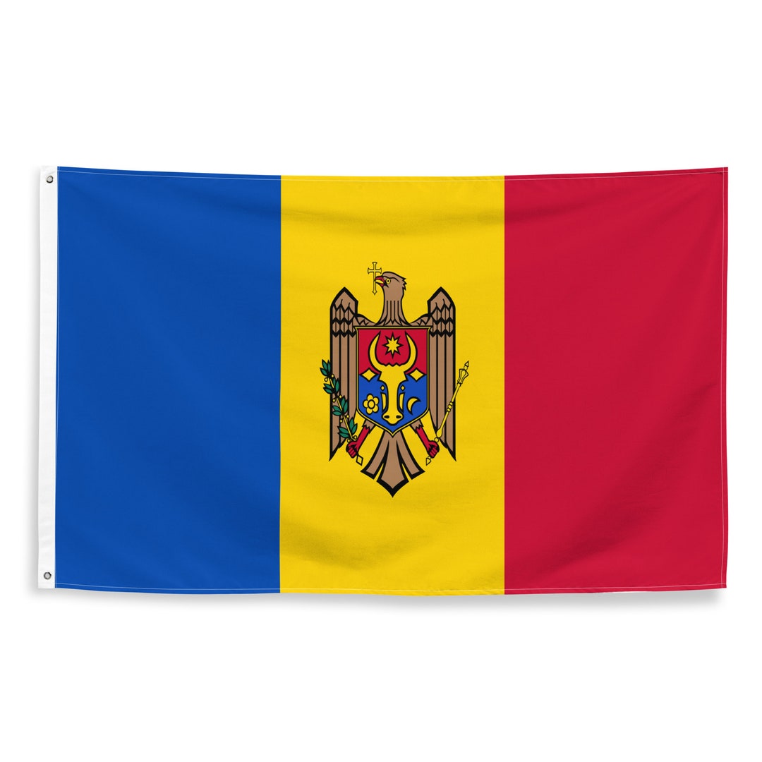 Moldovan National Flags Polyester With Iron Grommets 100% Moldova Flag ...