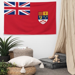 1957–1965 Vintage Canada Flag, Historical Canadian Banner, Old Maple ...