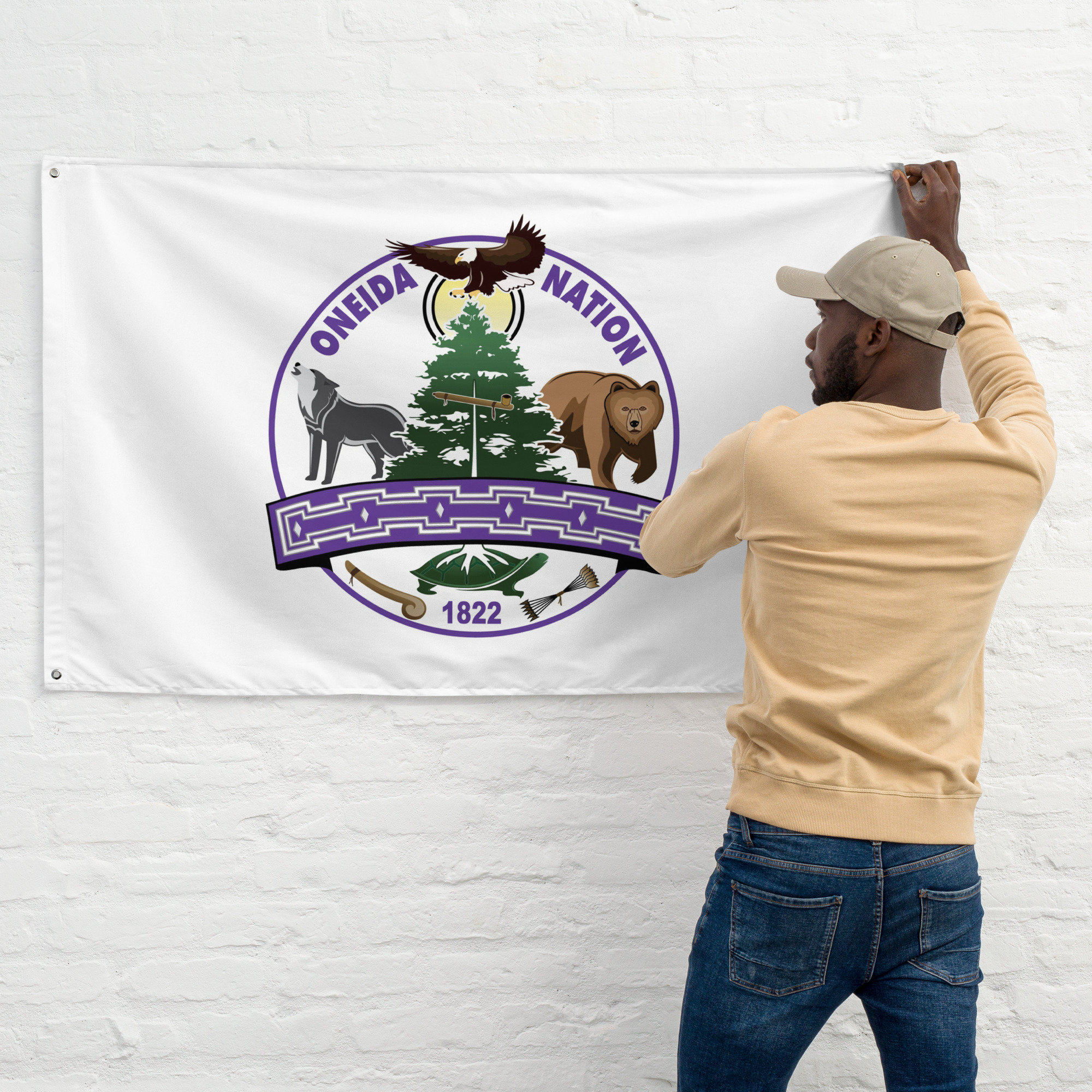 Flag of the Oneida Nation Flag Banner Made of Polyester - Etsy