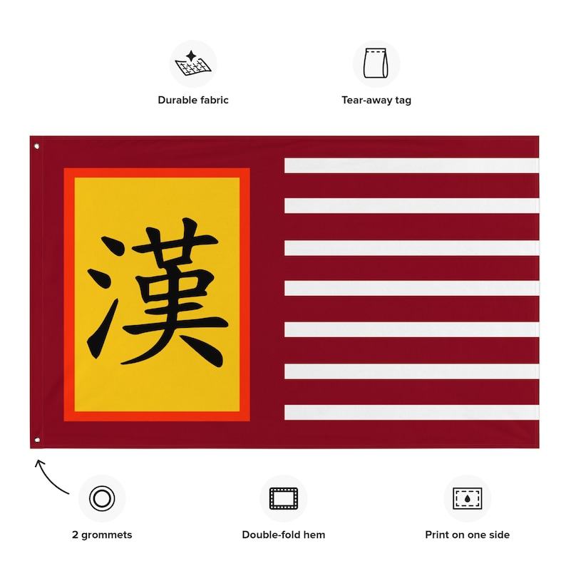 Large Ancient China Han Dynasty Flag Banner Made of Polyester - Etsy