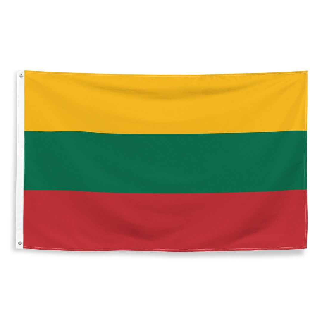 Lithuanian National Flags Polyester With Iron Grommets 100% Lithuania ...