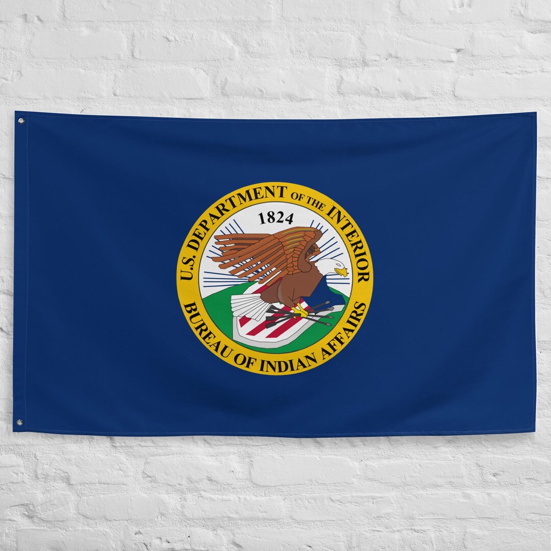 BIA Flag, Bureau of Indian Affairs Flag, BIA Symbol, U.S. Native ...