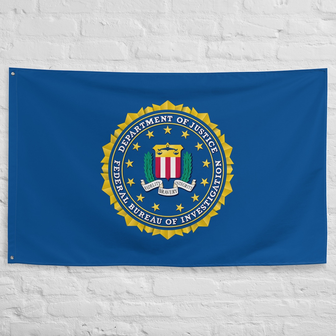 FBI Flag, Federal Bureau of Investigation, Law Enforcement Banner, FBI ...