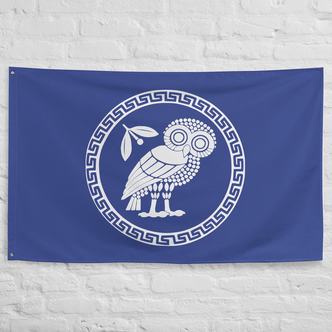 Athens Ancient Athenians Banner Flag 100% Polyester With 2 Iron ...