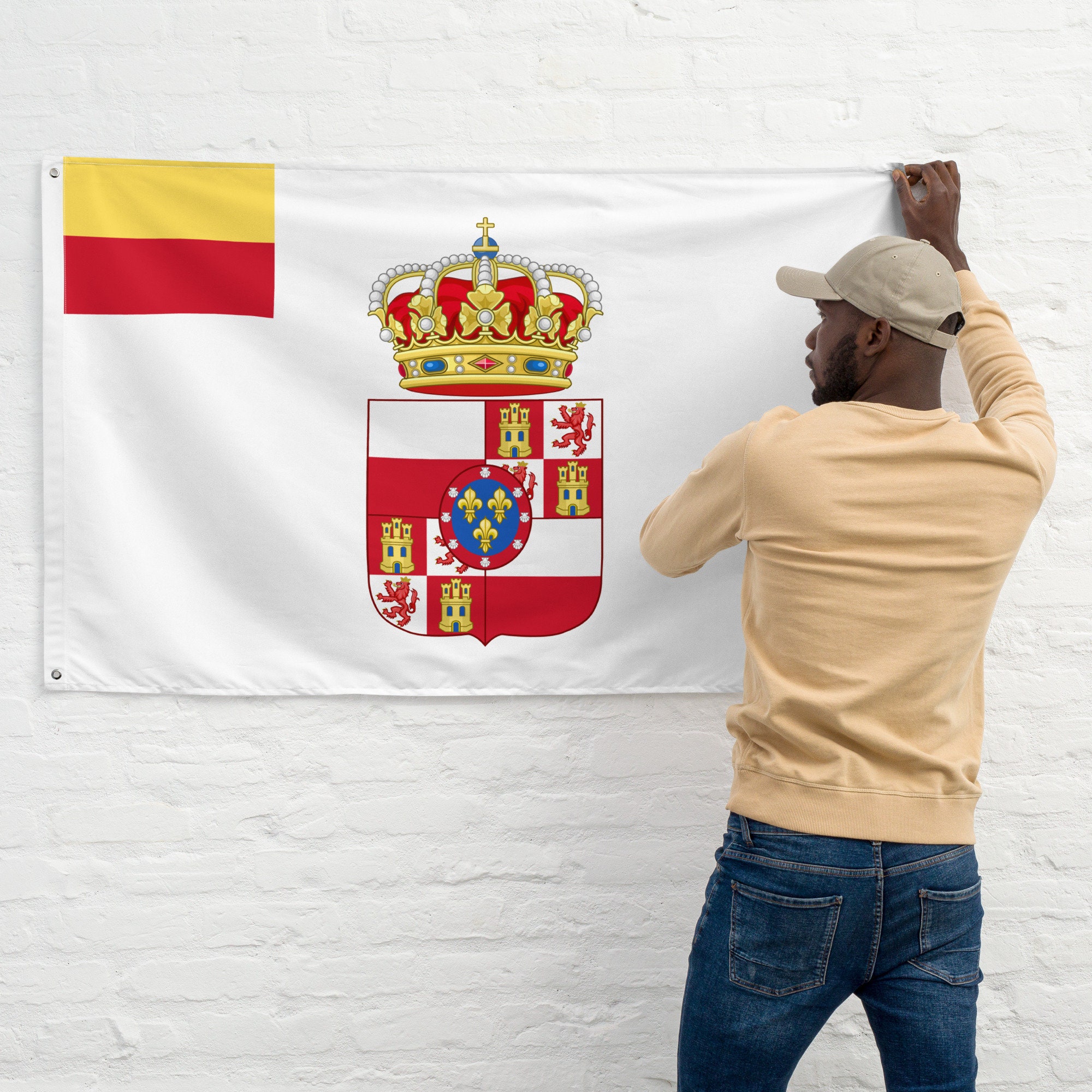 Large Flag of Duchy of Lucca Flags Flying Flag Banner 100% Polyester ...