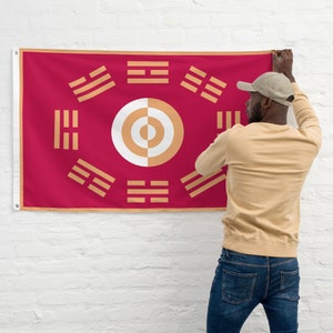 Joseon Flag, Korean Dynasty Banner, Royal Standard of Joseon, Korea's ...