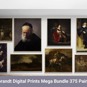 Rembrandt Art Prints: 375 Masterpieces Collection (digital Download) - Etsy