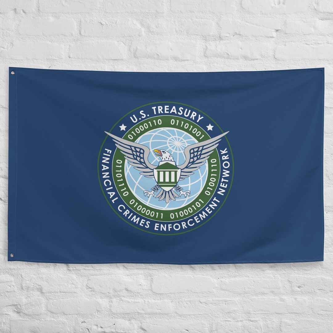 Fincen Flag: Financial Crimes Enforcement Network, Anti-money ...