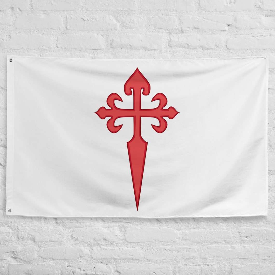 Order of Santiago Flag 100% Polyester With 2 Iron Grommets Spanish ...