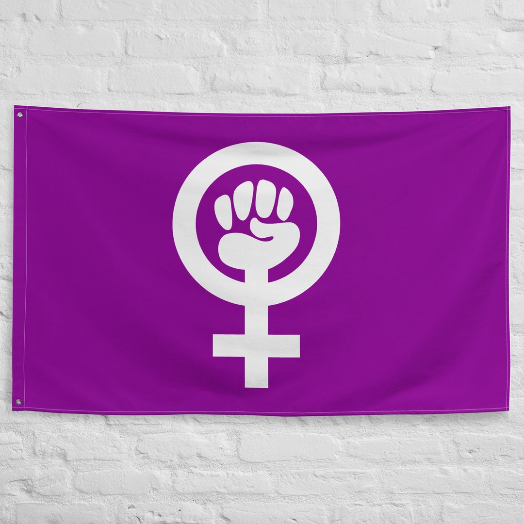 Feminism Flag: Purple Polyester Banner With Grommets - Etsy