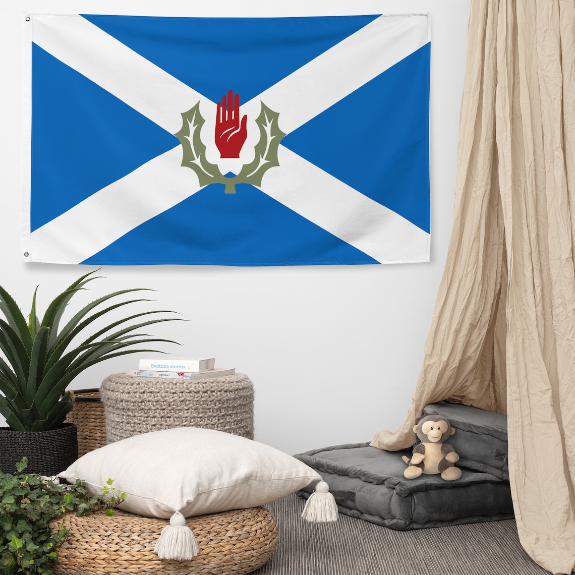 Ulster Scots Flag: Polyester Banner With Iron Grommets - Etsy