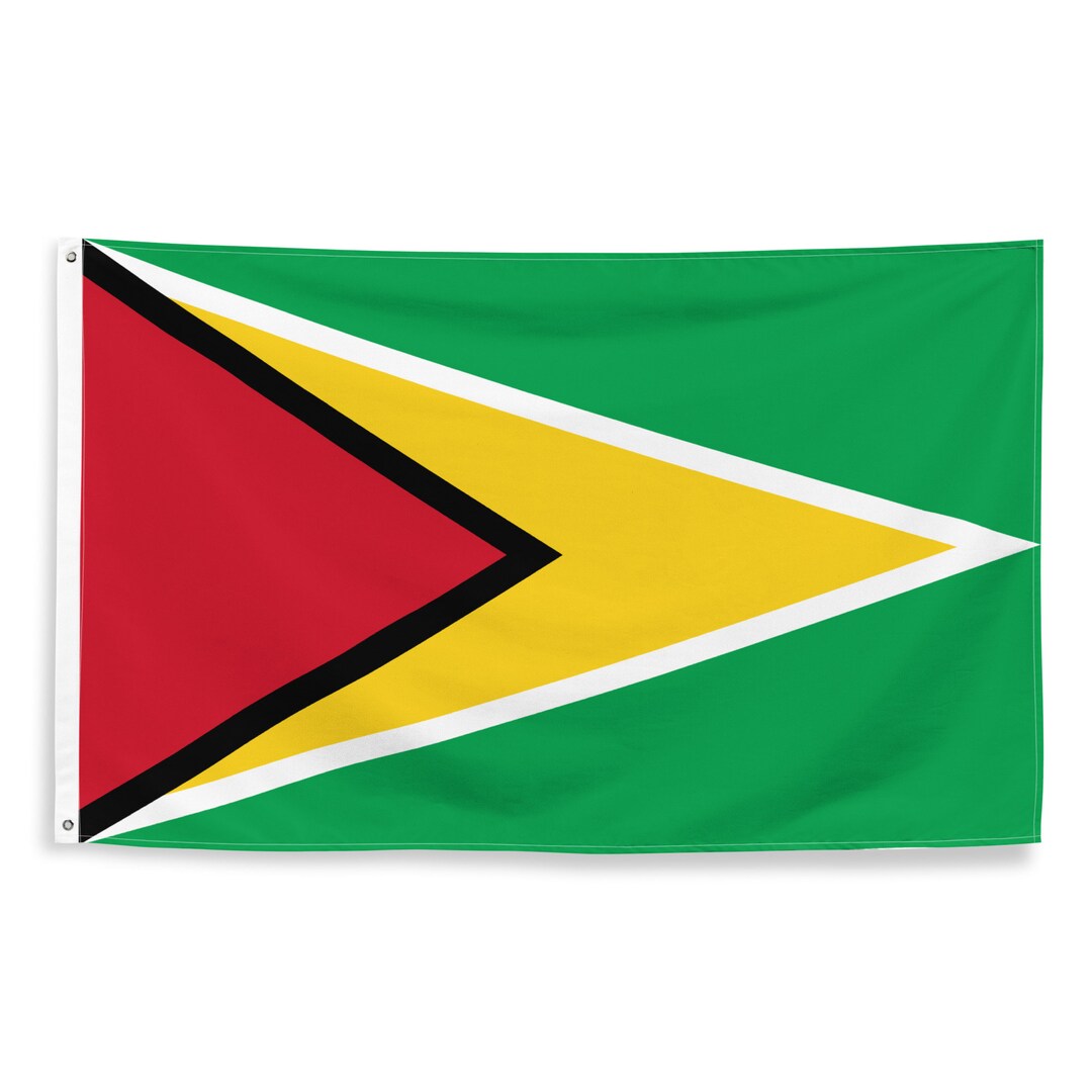 Guyanese National Flags Polyester With Iron Grommets 100% Guyana Flag ...